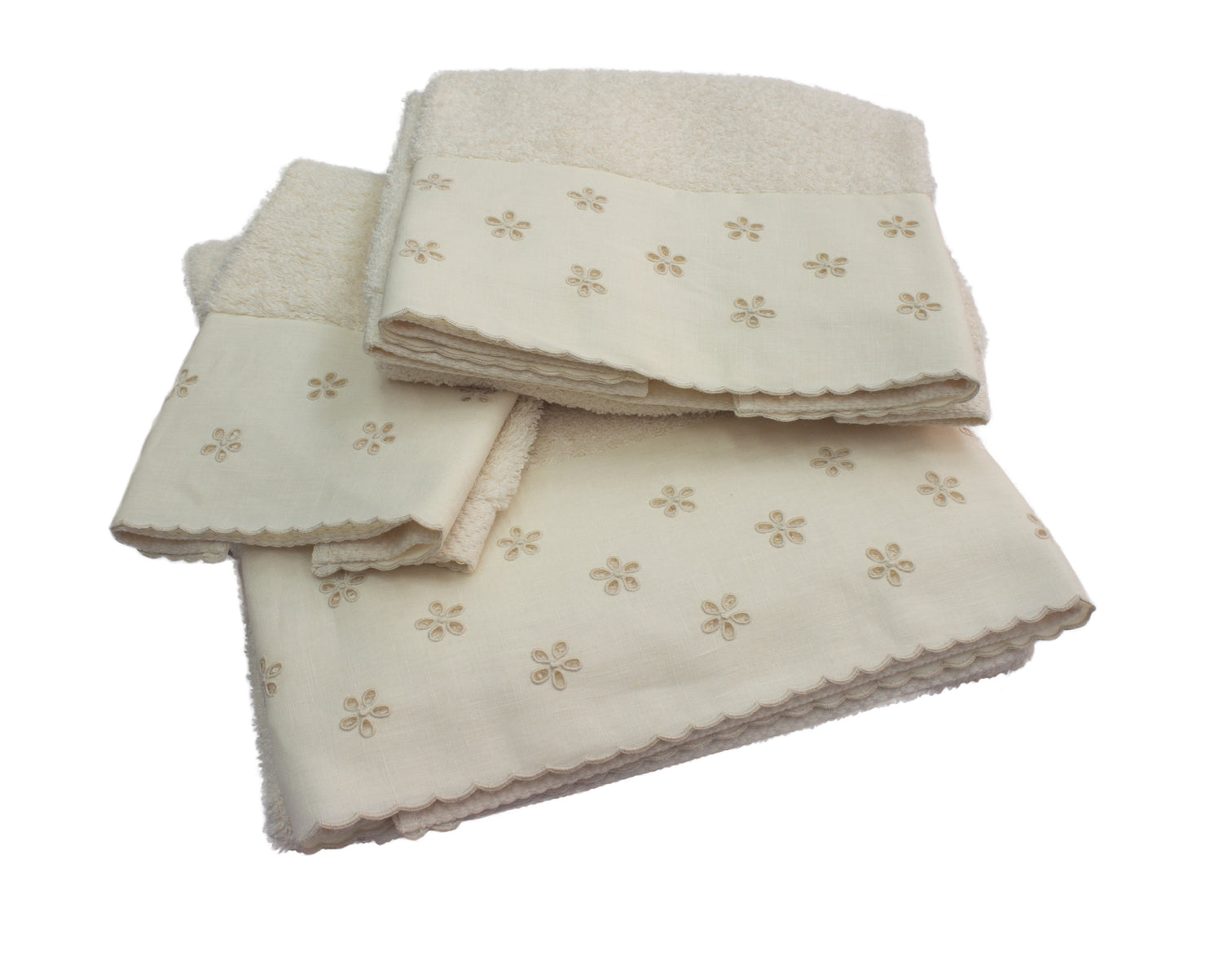 Premium Turkish cotton bath towel with handmade Madeira Embroidery ...